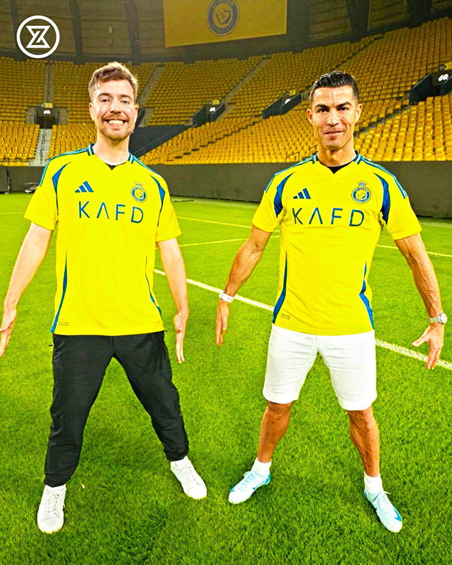 Mr. Beast ve Cristiano Ronaldo Mr. Beast ve Cristiano Ronaldo