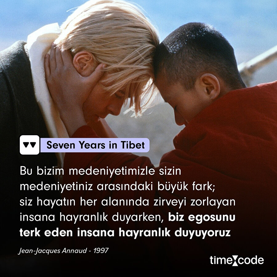 Seven Years in Tibet filminden alıntı