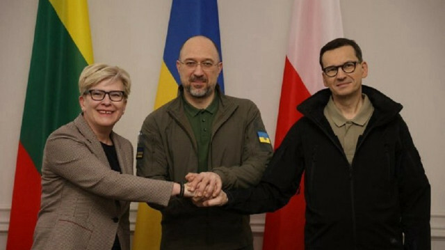 Ukrainian, Lithuanian, Polish premiers meet in Kyiv