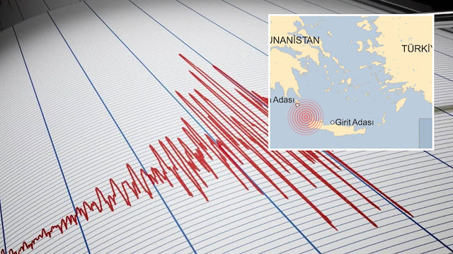 Ege Denizi'nde 4,8 büyüklüğünde deprem meydana geldi