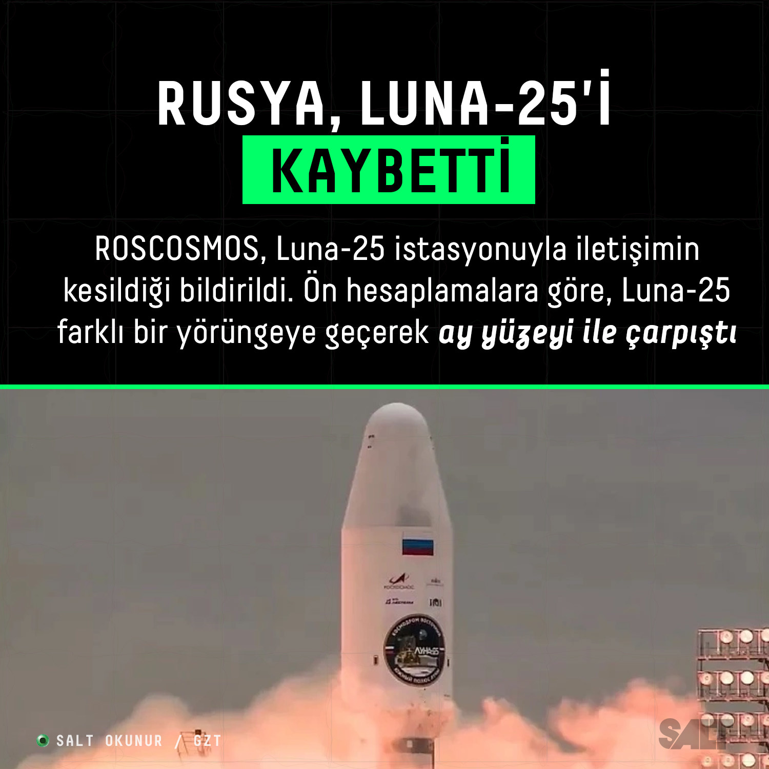 Rusya Luna-25'i kaybetti