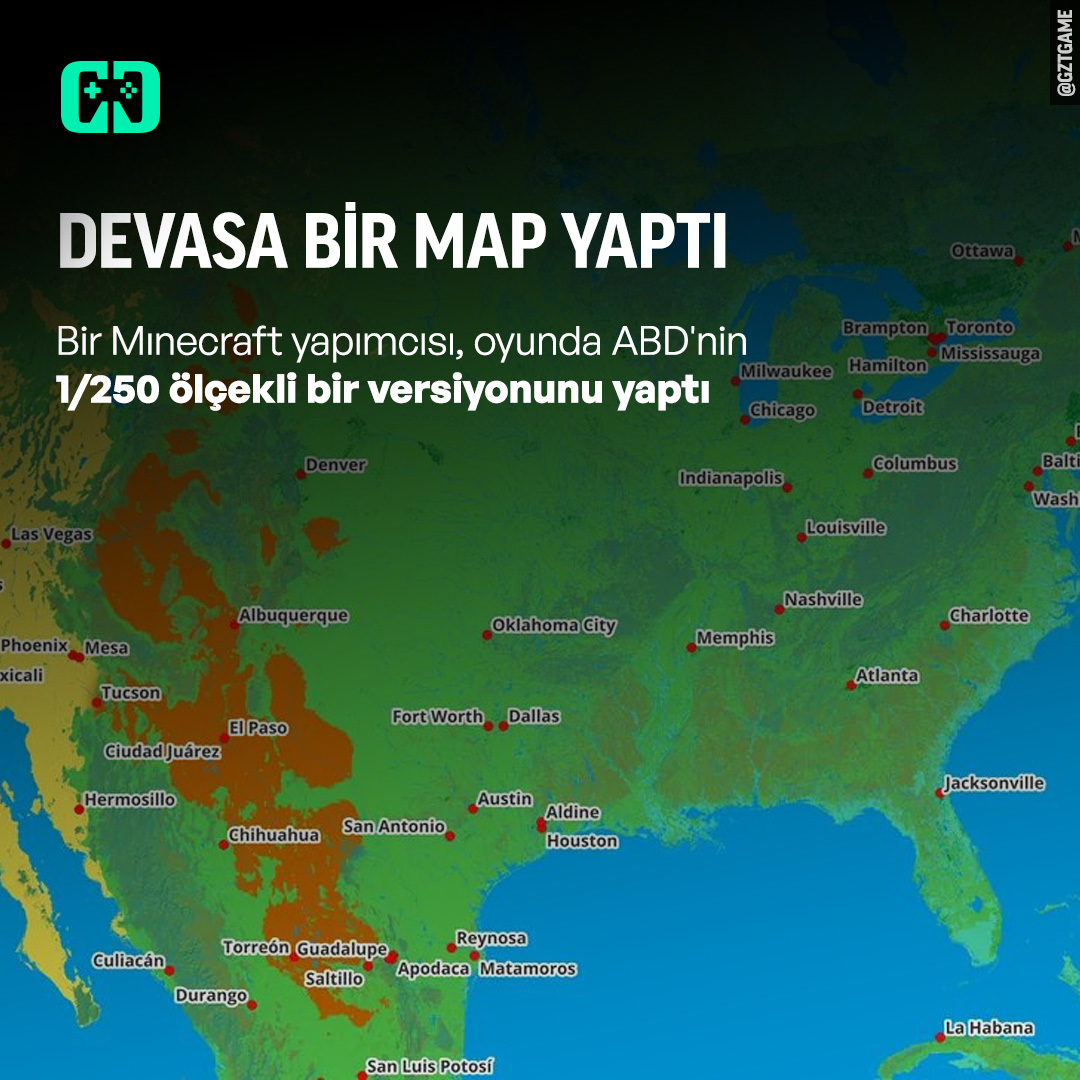 Devasa bir map yaptı Devasa bir map yaptı