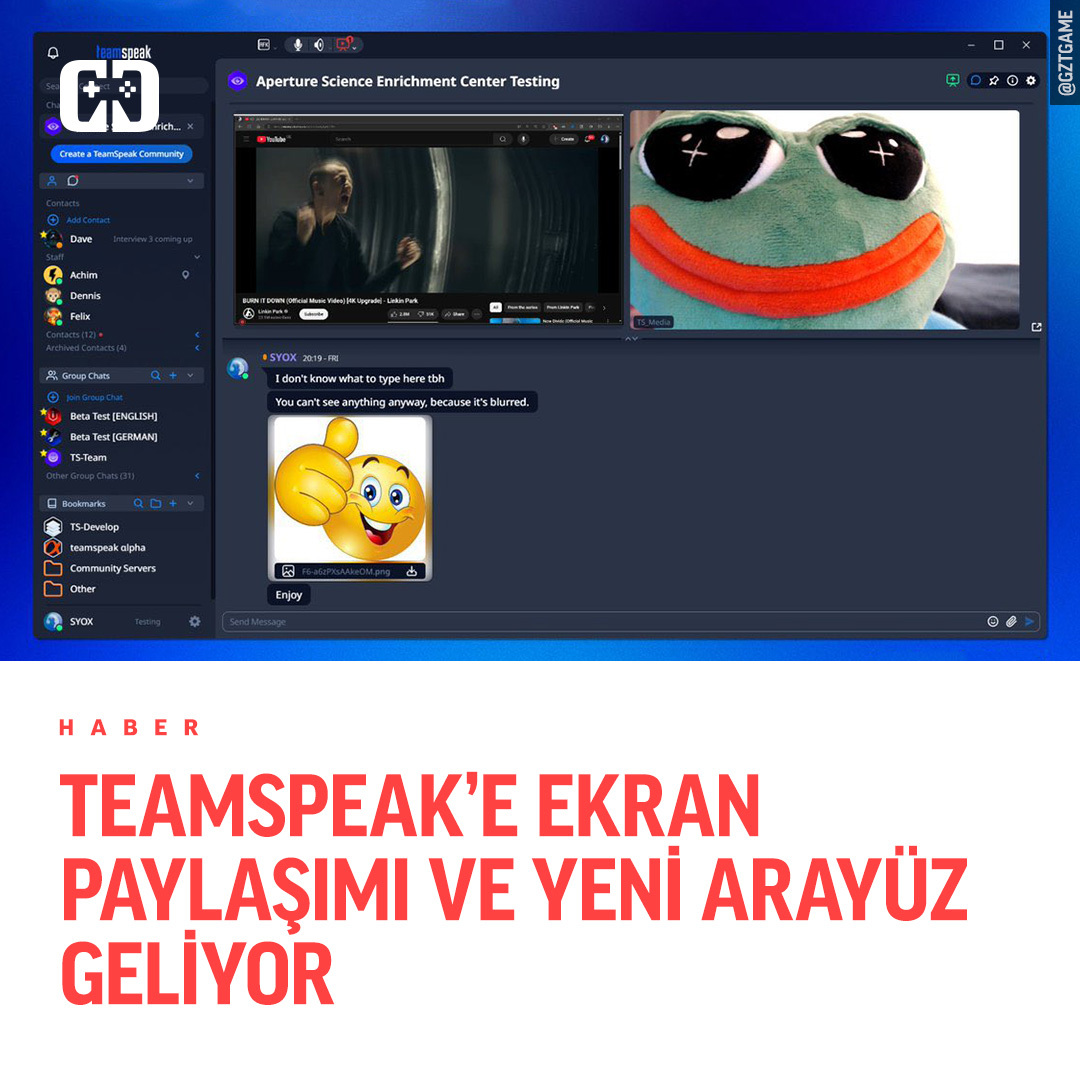 Teamspeak yeni arayüz güncellemesini duyurdu